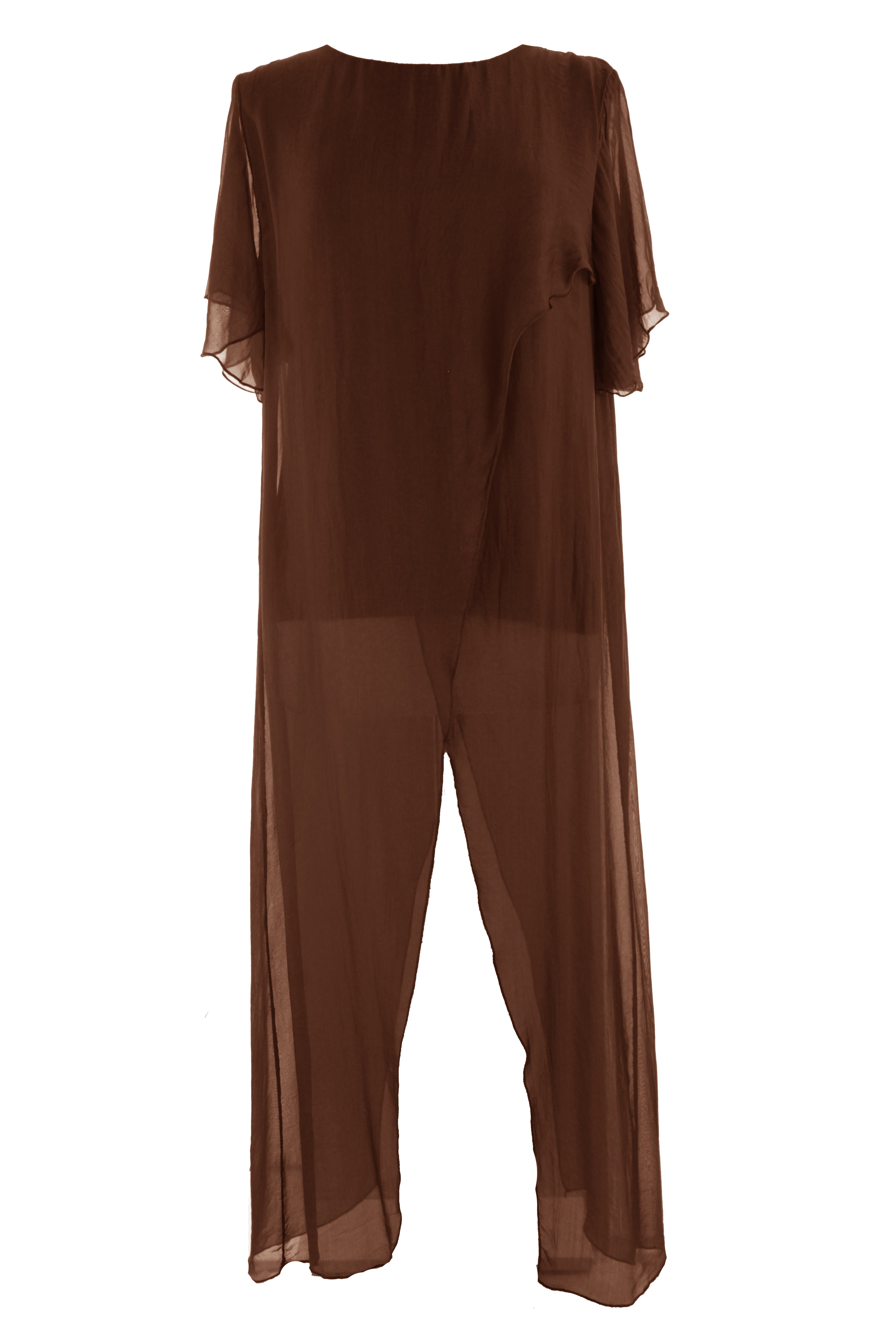 Ladies Women Short Sleeve Crossover Flowy Silk Top Blouse – Texture Online